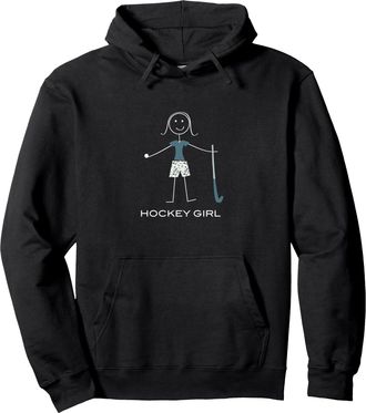 Whyitsme Design Lustiges Feldhockey-M&auml;dchen-Hockey f&uuml;r Damen Pullover Hoodie
