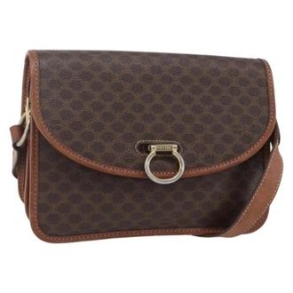 Celine Pre-owned Vintage Canvas Umh&auml;ngetasche - - Pre-owned - Damen - Braun - ONE SIZE