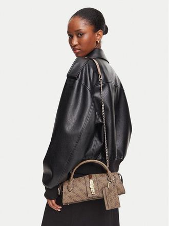 Guess Handtasche Yvonne Logo Mini HWSG23 78760 Hellbraun