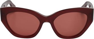 Ferragamo Femme, Accessoires, Rouge, Taille: ONE Size Lunettes de soleil oeil-de-chat