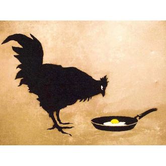 Wee Blue Coo Banksy Chicken Egg Graffiti Street Art Print Poster Wall Decor Kunstdruck Poster Wand-Dekor-12X16 Zoll