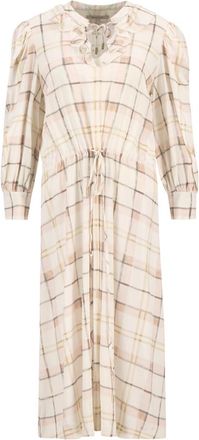 Barbour Leichtes Damenkleid Asker mit Tartan-Print und Taillenb&auml;ndern in