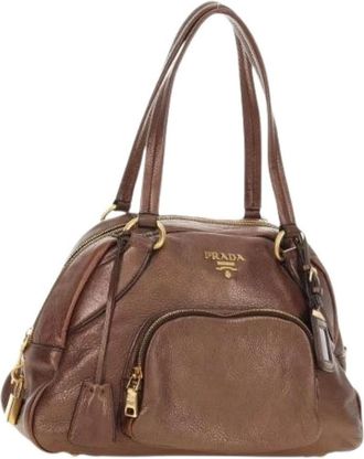 Prada Pre-owned Vintage Tote Bag - Femme - Pre-owned - Brun - Taille: ONE Size