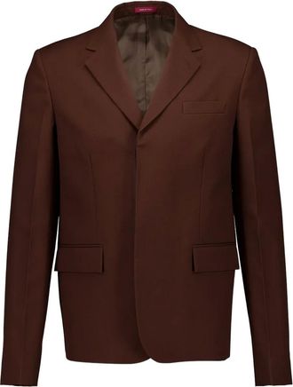 Gucci Sakko mit gepr&auml;gten &Auml;rmeln - CHOCOLATE