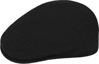 Kangol Casquette Original 504 Black Gold Casquette Laine Casquette pour Homme (S (54-55 cm) - Noir)