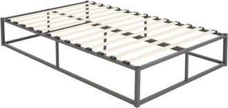 ML Design Ml-design - Metallbett 120x200 cm auf Stahlrahmen mit Lattenrost, Anthrazit, Metall Bettgestell, robust, leichte Montage, Bett für Schlafzimmer der
