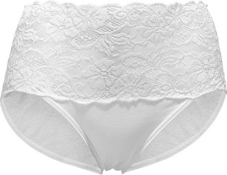 Nina Von C. Damen-Taillenslip FINE Cotton wei&szlig; Gr&ouml;&szlig;e 46
