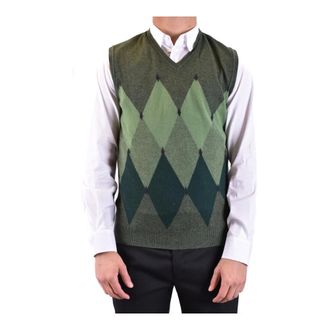 KANGRA &Auml;rmellose Strickkleidung - - Knitwear - Herren - Gr&uuml;n - M