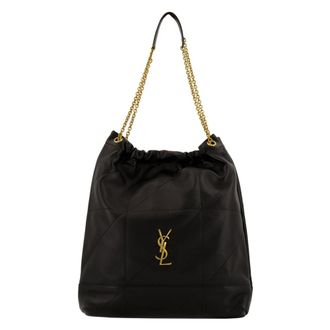 Saint Laurent Elegante Schwarze Leder-Schultertasche - - Bags - Damen - Schwarzk - ONE SIZE
