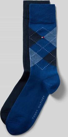 Tommy Hilfiger Socken aus Baumwoll-Mix im 2er-Pack Modell CHECK 2P
