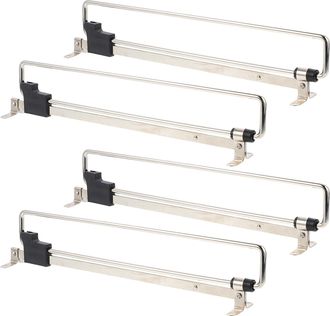 Aboofan 4 St&uuml;ck kleiderstange verstellbar kleiderst&auml;nder Einziehbare Kleiderschrankstange Ziehen Sie eine einziehbare Schrankstange aus Versenkbare Kleiderb&uuml;g