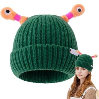 Generic Bonnet dhiver tricot&eacute; - Bonnet chaud, doux et confortable, coupe r&eacute;glable, longueur des oreilles | Bonnet unisexe pour temps froid, bonnet thermique d