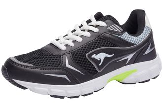 Kangaroos Unisex K-RH Amos Sneaker, Jet Black/White, 36 EU