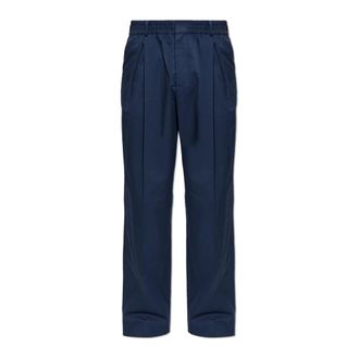 Balmain Homme, Pantalons, Bleu, Taille: L Pantalon &agrave; pli marqu&eacute;