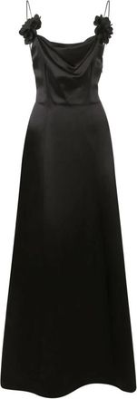 Philipp Plein Femme, Robes, Noir, Taille: 46 FR Maxi Dress Roses