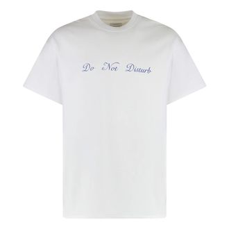 Mr. Saturday T-shirt imprim&eacute; &agrave; col rond - Homme - Tops - Blanc - Taille: XS