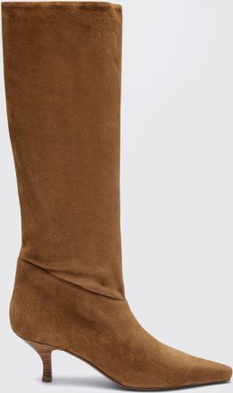 PARIS TEXAS Kniehohe Stiletto-Stiefel aus Veloursleder von