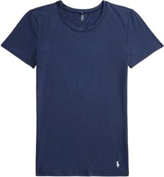 Polo Ralph Lauren Schmales Baumwoll-T-Shirt in Blau