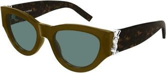 Saint Laurent Eyewear SLM94 Sunglasses - Khaki