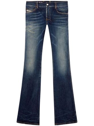 Diesel jean D-Backler &agrave; taille basse - Bleu