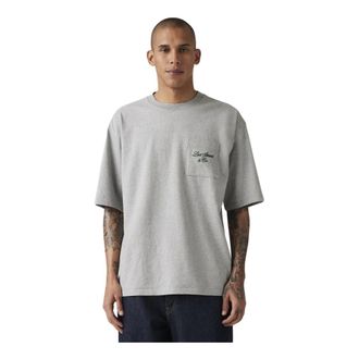 Levi's T-shirt GR Pckt Manches Courtes - Homme - Tops - Gris - Taille: L