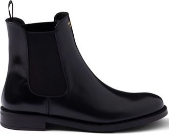 Prada Stiefel mit Logo-Print - Schwarz