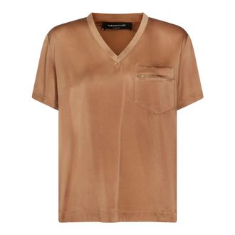 Fabiana Filippi Femme, Tops, Brun, Taille: 36 FR T-Chemises