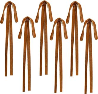 Generico Weihnachtsbaumschleifen, Schleifen mit Draht, festliche Dekoration, 6 St&uuml;ck, f&uuml;r Partys, Hochzeiten, Weihnachten, Festivals, Geschenke