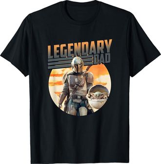 Star Wars The Mandalorian & Grogu Vatertag Legend Badge T-Shirt