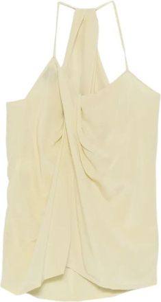 Alysi Femme, Tops, Jaune, Taille: 36 FR Hauts sans manches