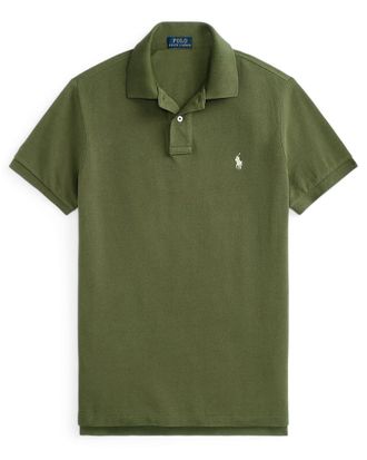 Ralph Lauren Piqu&eacute;-Poloshirt mit Logo-Stickerei, Custom Slim Fit in