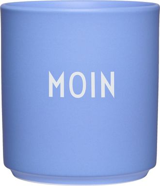 DESIGN LETTERS Lieblingsbecher Blau MOIN Tasse | Kaffeebecher Porzellan | Tasse Moin | Dekorativ Kaffeetassen | Personalisierte Geschenke f&uuml;r Freundin, Hochzeitsgesc