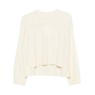 C.T. Plage Rundhals-Strickware - - Knitwear - Damen - Wei&szlig; - XS