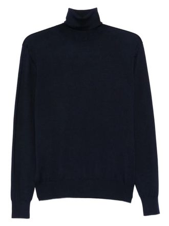 Saint Laurent Pullover mit Rollkragen - Blau