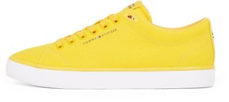 Tommy Hilfiger Herren Vulcanized Sneaker Core Canvas Low Top, Gelb (Primary Yellow), 41
