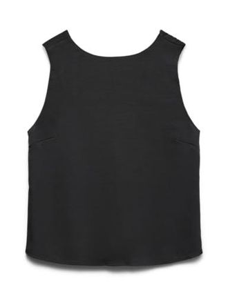 Vero Moda Vero Moda Vmlivia SL Detail WVN Exp Top, Noir, S Femmes