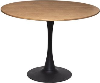 Atmosphera Atmosphera - Esstisch Elias - Metall und Holz D100 cm cr&eacute;ateur dint&eacute;rieur