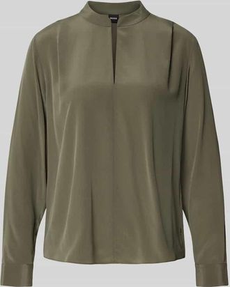 HUGO BOSS Relaxed Fit Langarmbluse aus reiner Seide Modell Belindina