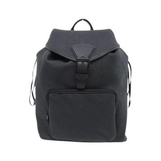 Louis Vuitton Pre-owned Montsouris Monogram Taurillon Backpack - Femme - Pre-owned - Noir - Taille: ONE Size