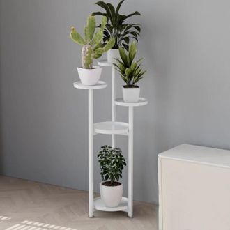 Generic Metall-Pflanzenst&auml;nder for T&ouml;pfe, Eckst&auml;nder for drinnen und drau&szlig;en, for mehrere Pflanzen, for den Garten(White,120cm)