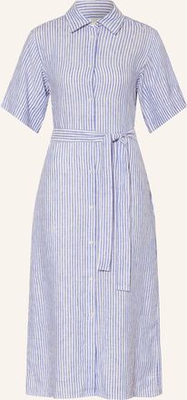 GANT Hemdblusenkleid Aus Leinen blau