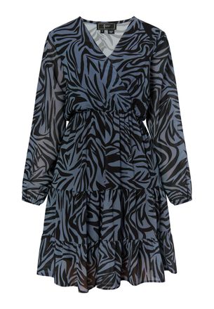 Faina Kleid mit Zebra-Print Damen grau/schwarz