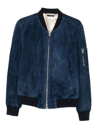 Tom Ford Ledermantel - Blau