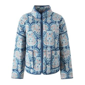 Generic Vestes pour femmes 2026 Veste &agrave; rayures verticales pour femmes, manteau dhiver chaud et &eacute;l&eacute;gant, bleu, M