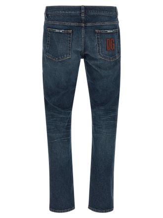 Dolce & Gabbana Mens Blue Cotton Jeans Denim Clothing