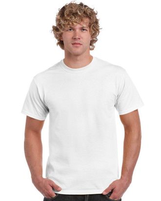 Gildan Herren Adult Ultra Cotton T-Shirt, Wei&szlig; (White), XXXXX-Large (Herstellergr&ouml;&szlig;e: 5XL)