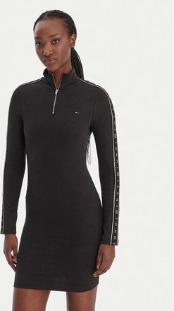 Tommy Jeans Kleid f&uuml;r den Alltag DW0DW22529 Schwarz Regular Fit