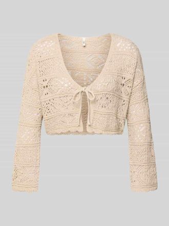 Only Cropped Strickjacke aus Baumwoll-Mix Modell BEACH LIFE