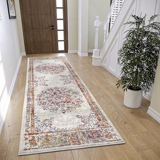 Hanse Home Maderno Orientalischer Teppich - L&auml;ufer Orientalisch klassisch dicht gewebt mit Ornamenten Vintage-Look Weicher Kurzflor f&uuml;r Schlafzimmer, Esszimmer, 