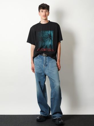 Balenciaga Mens T-Shirt Cotton Black T-Shirts And Polos